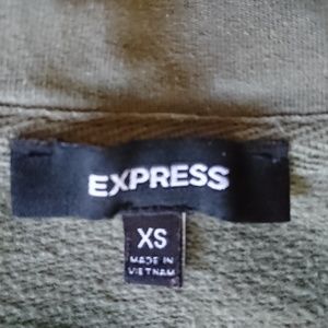 Express | Jackets & Coats | Express Military Style Green Jacket Size Xs ...